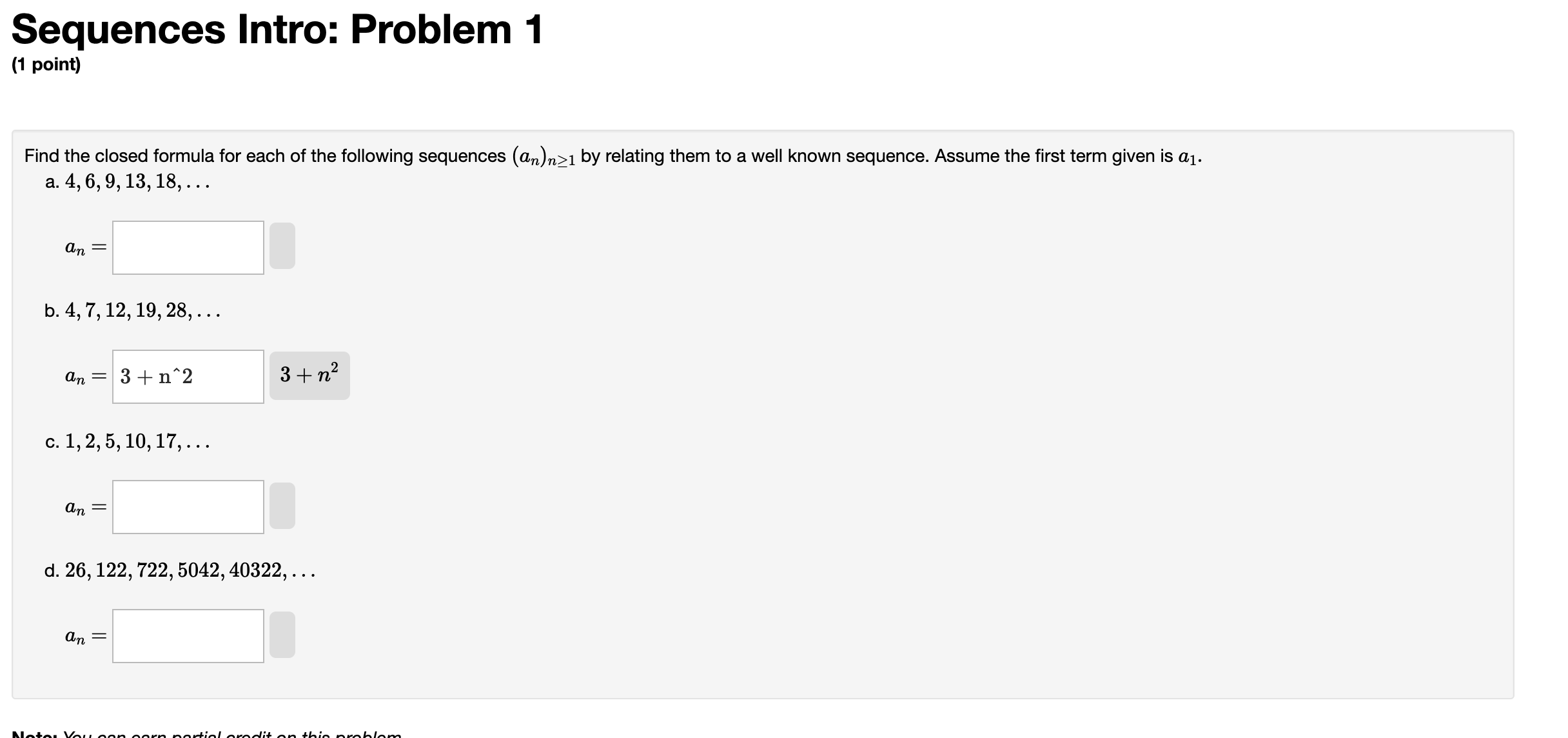 Solved Find the closed formula for each of the following | Chegg.com