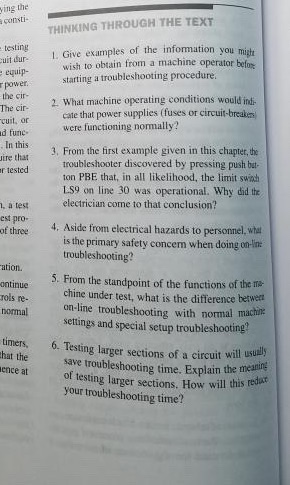 Solved sing the THINKING THROUGH THE TEXT 1 Give examples of | Chegg.com