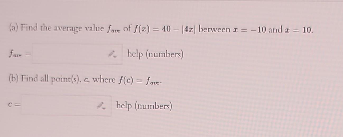 Solved (a) Find the average value \\( f_{\\text {arc }} \\) | Chegg.com