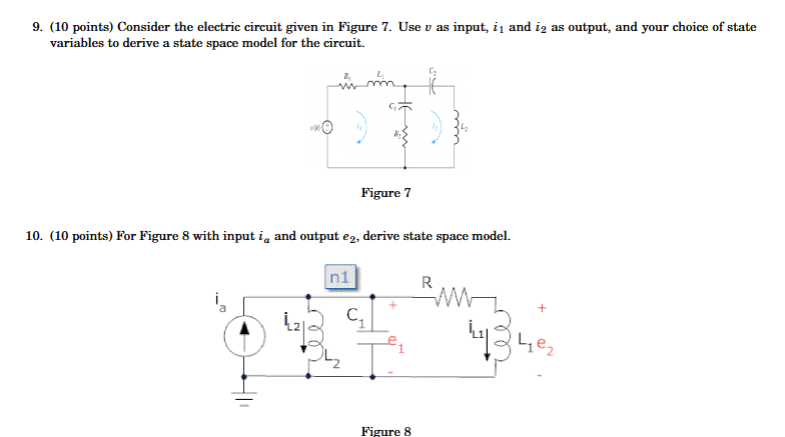 Solved ( 10 ﻿points) ﻿Consider the electric circuit given in | Chegg.com