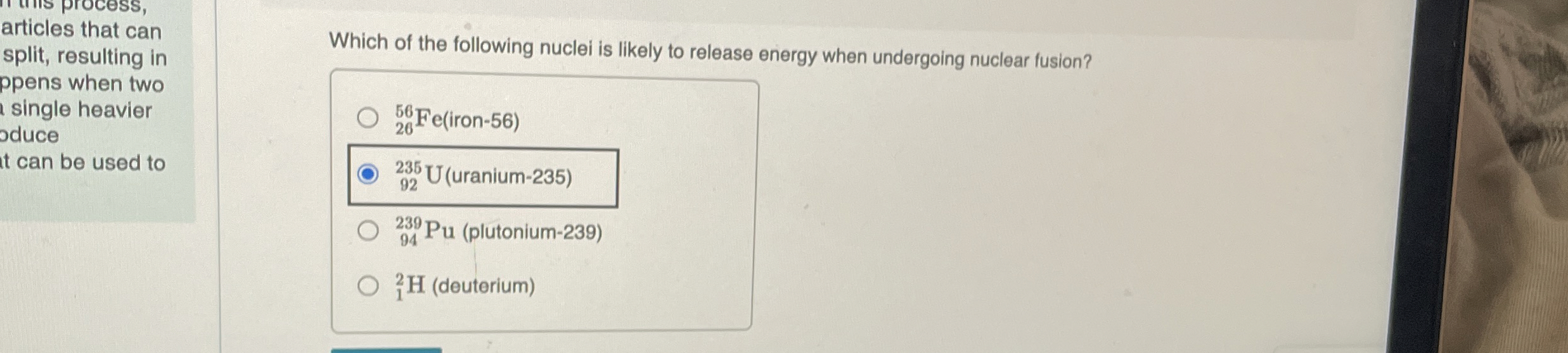 Solved articles that can split, resulting in ppens when two | Chegg.com