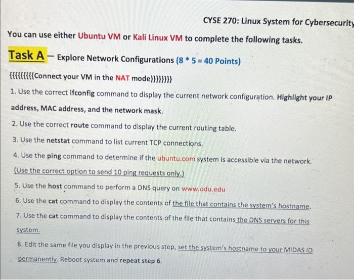 Solved Task B - A Different Network Setting ( 3∗20=60 | Chegg.com