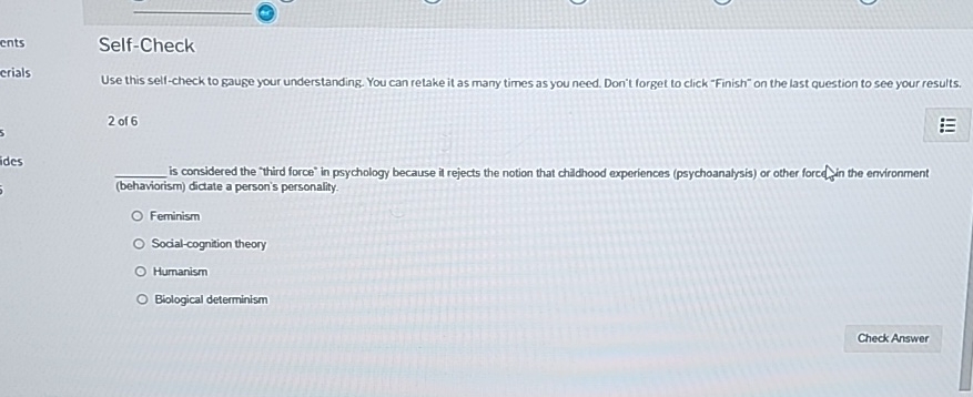Solved Self-CheckUse this self-check to gauge your | Chegg.com