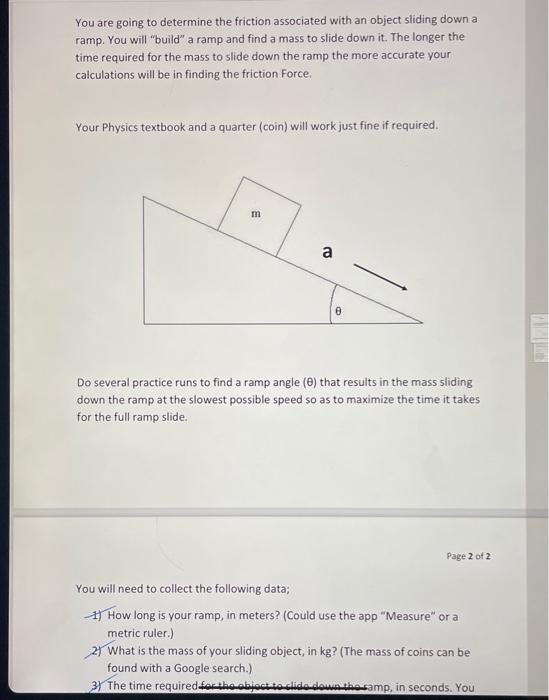 Solved You are going to determine the friction associated | Chegg.com