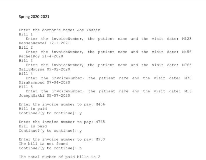 Spring 2020-2021 CSCI 300 - Intermediate Programming | Chegg.com