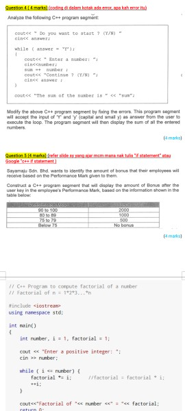 suppose x,y and z are the int variables and y is | Chegg.com