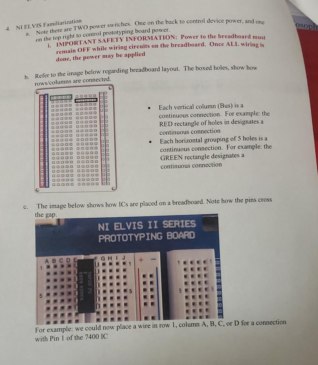 Solved 4. NI ELVIS Familiarization a. Note there are TWO | Chegg.com
