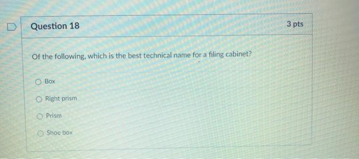 Solved D Question 8 3 pts Any fact that is true about all | Chegg.com