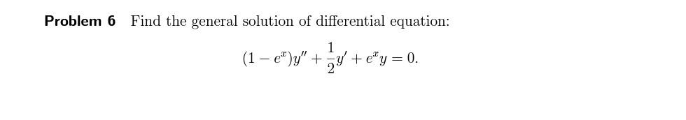 Solved Problem 6 Find the general solution of differential | Chegg.com