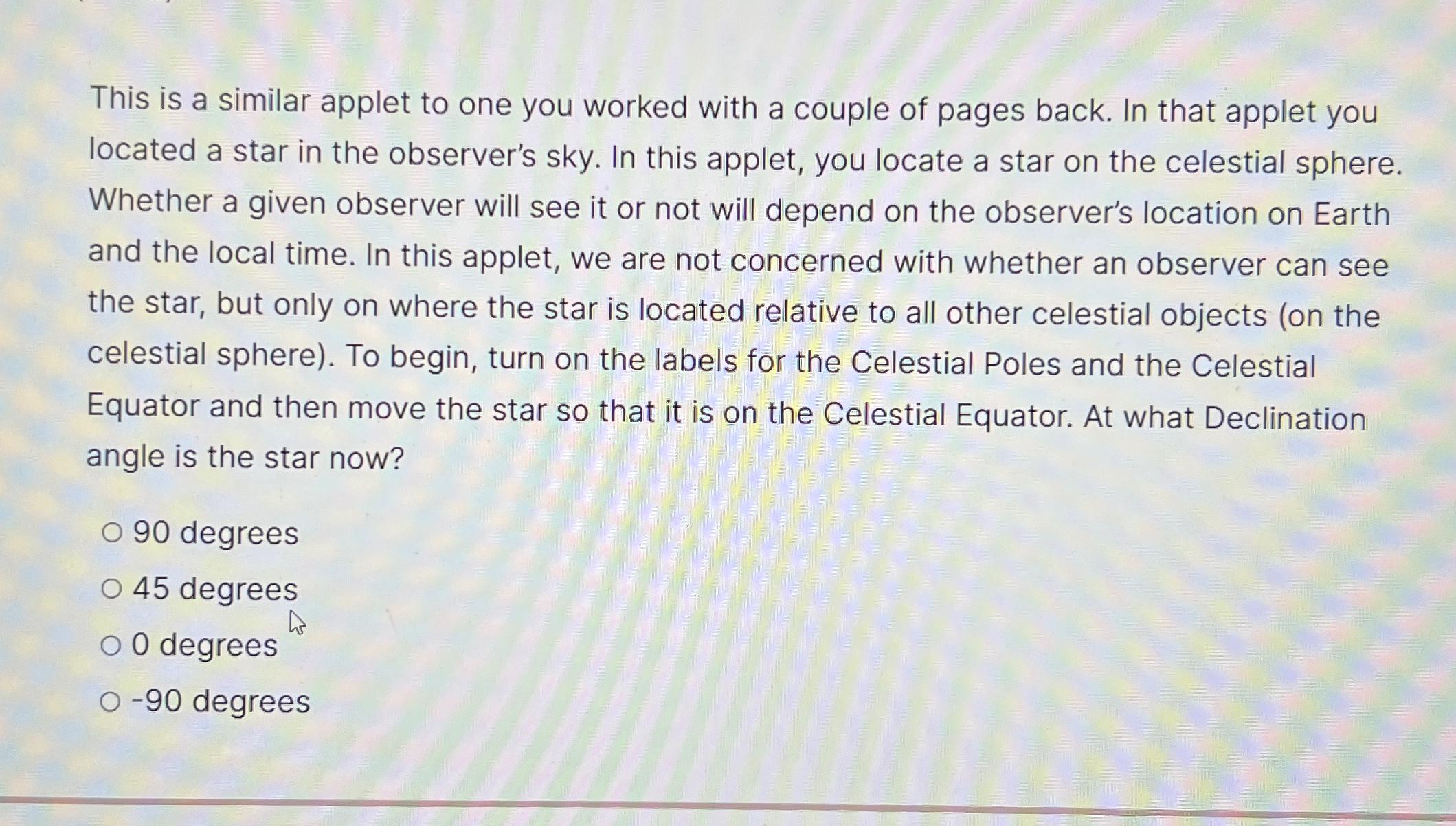 Solved This is a similar applet to one you worked with a | Chegg.com