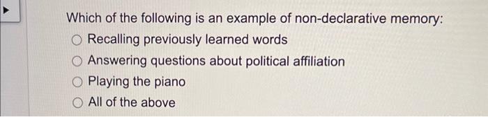 Solved Which of the following is an example of | Chegg.com