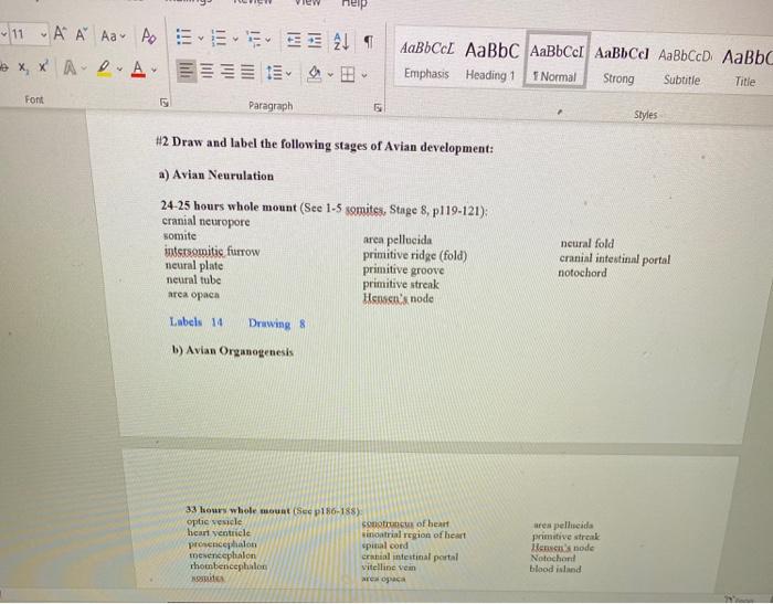 #1 Draw and label the following stages of Frog | Chegg.com