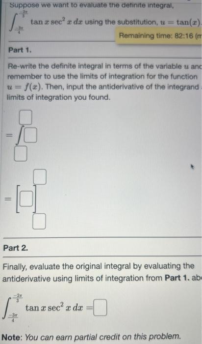 Solved Suppose we want to evaluate the definite integral, | Chegg.com