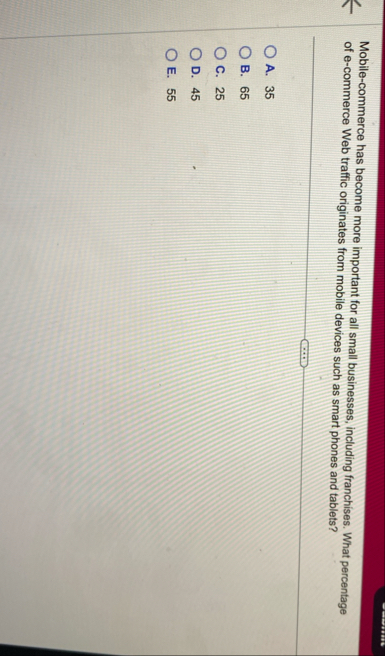 Solved Mobile-commerce has become more important for all | Chegg.com