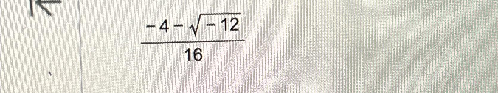 Solved -4--12216 | Chegg.com