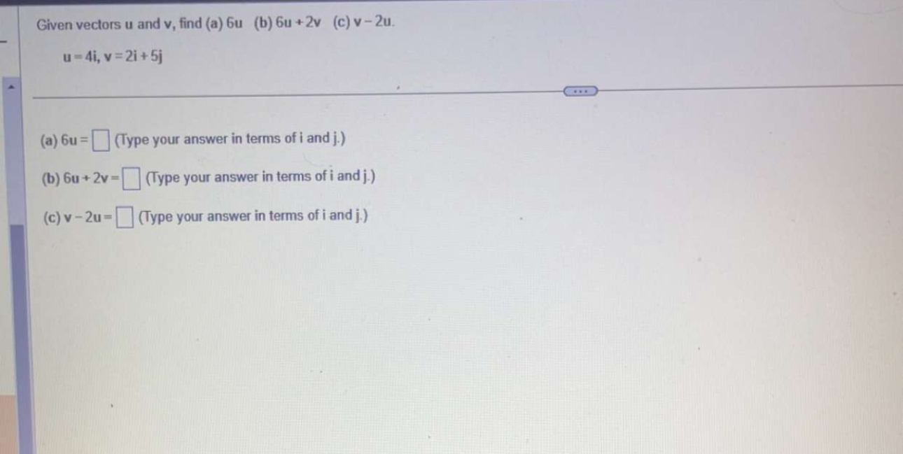 Solved Given vectors u ﻿and v, ﻿find | Chegg.com