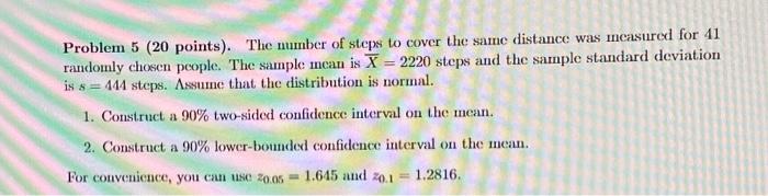Solved Problem 5 (20 points). The number of steps to cover | Chegg.com