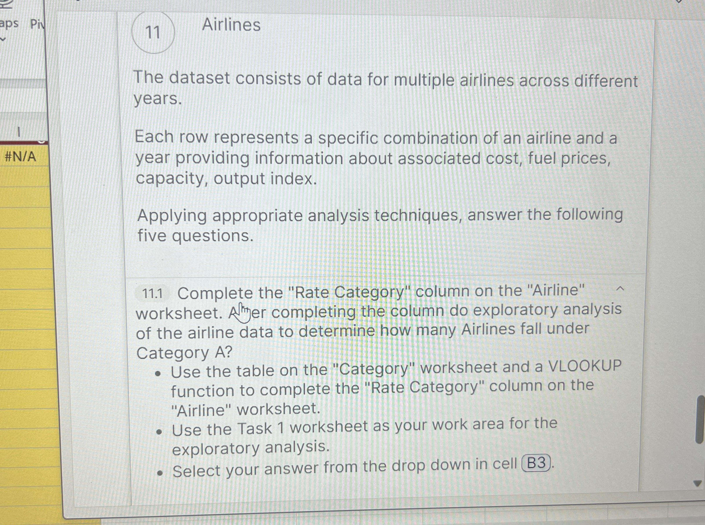 Solved 11AirlinesThe dataset consists of data for multiple | Chegg.com