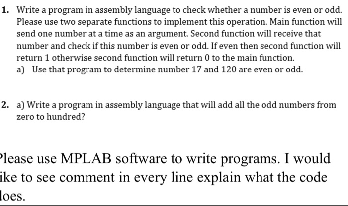 1 Write A Program In Assembly Language To Check