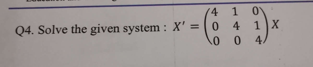 Solved ( ﻿no AI solution please) ﻿ Q4. ﻿Solve the given | Chegg.com