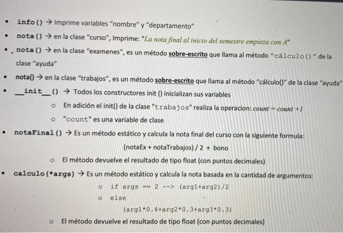 Implement the following class diagram in Python: | Chegg.com