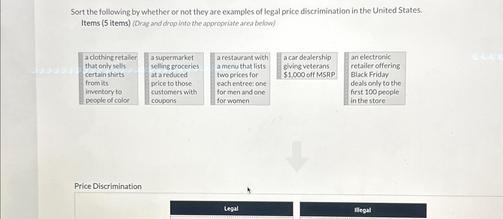 Solved Sort the following by whether or not they are | Chegg.com