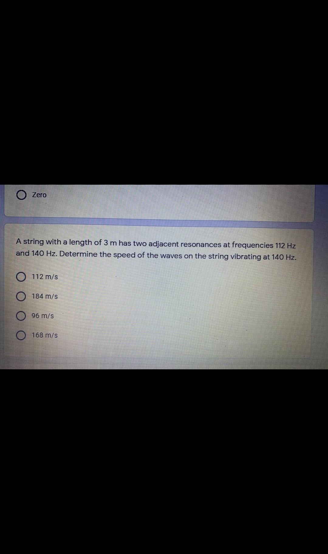 Solved O Zero A string with a length of 3 m has two adjacent | Chegg.com