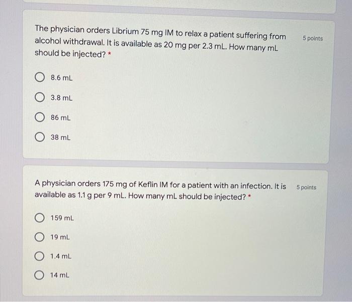 Solved A physician orders 60 mEq of KCl for a patient taking | Chegg.com