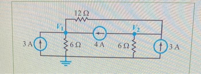 Solved solve for V1 and V2 show all work please | Chegg.com