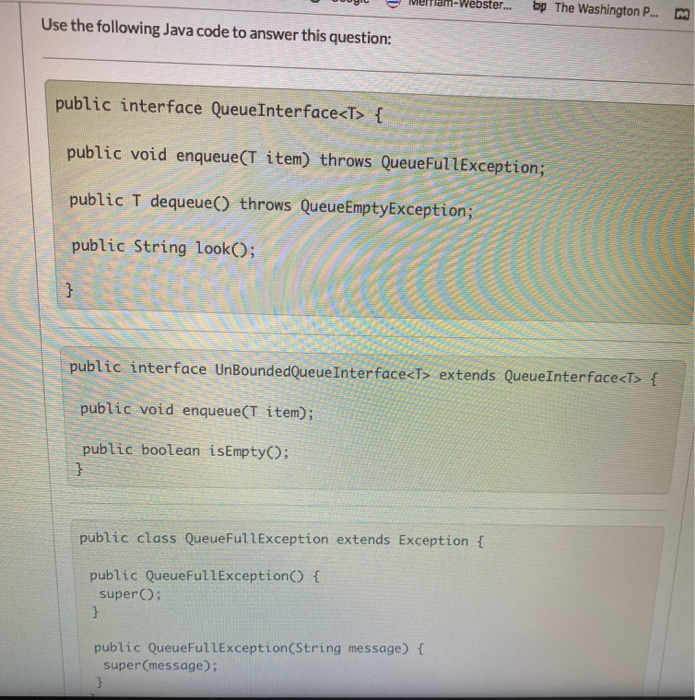 Solved merria -Webster... bp The Washington P.. m Use the | Chegg.com