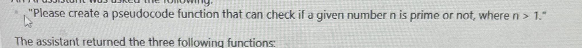 Solved Please Create A Pseudocode Function That Can Check