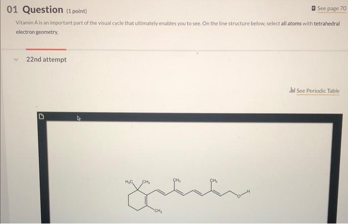 Solved Vitamin A is an important part of the visual cycle | Chegg.com