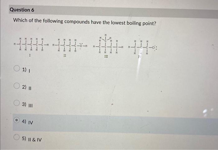 Solved Which of the following compounds have the lowest | Chegg.com