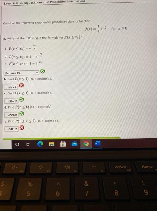 Solved Exercise 06.27 Algo (Exponential Probability | Chegg.com Solved Exercise 06.27 Algo (Exponential Probability | Chegg.com