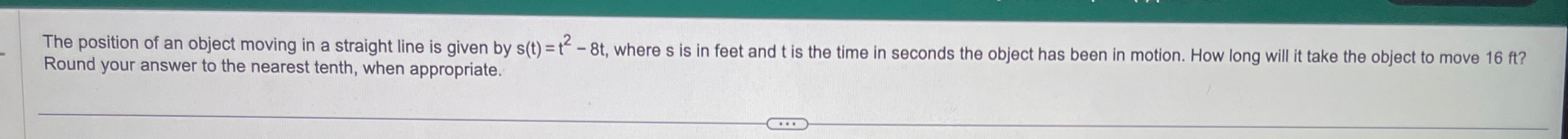 Solved The position of an object moving in a straight line | Chegg.com