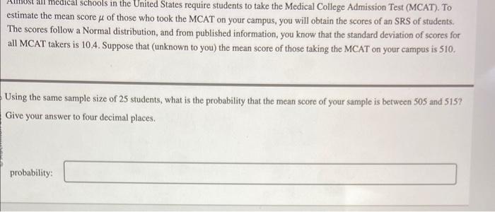 Solved estimate the mean The scores follow a Normal | Chegg.com