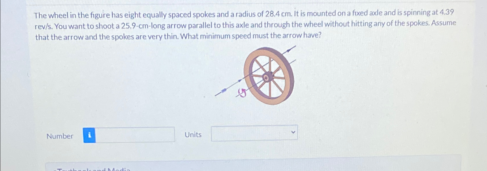 Solved The Wheel In The Figure Has Eight Equally Spaced