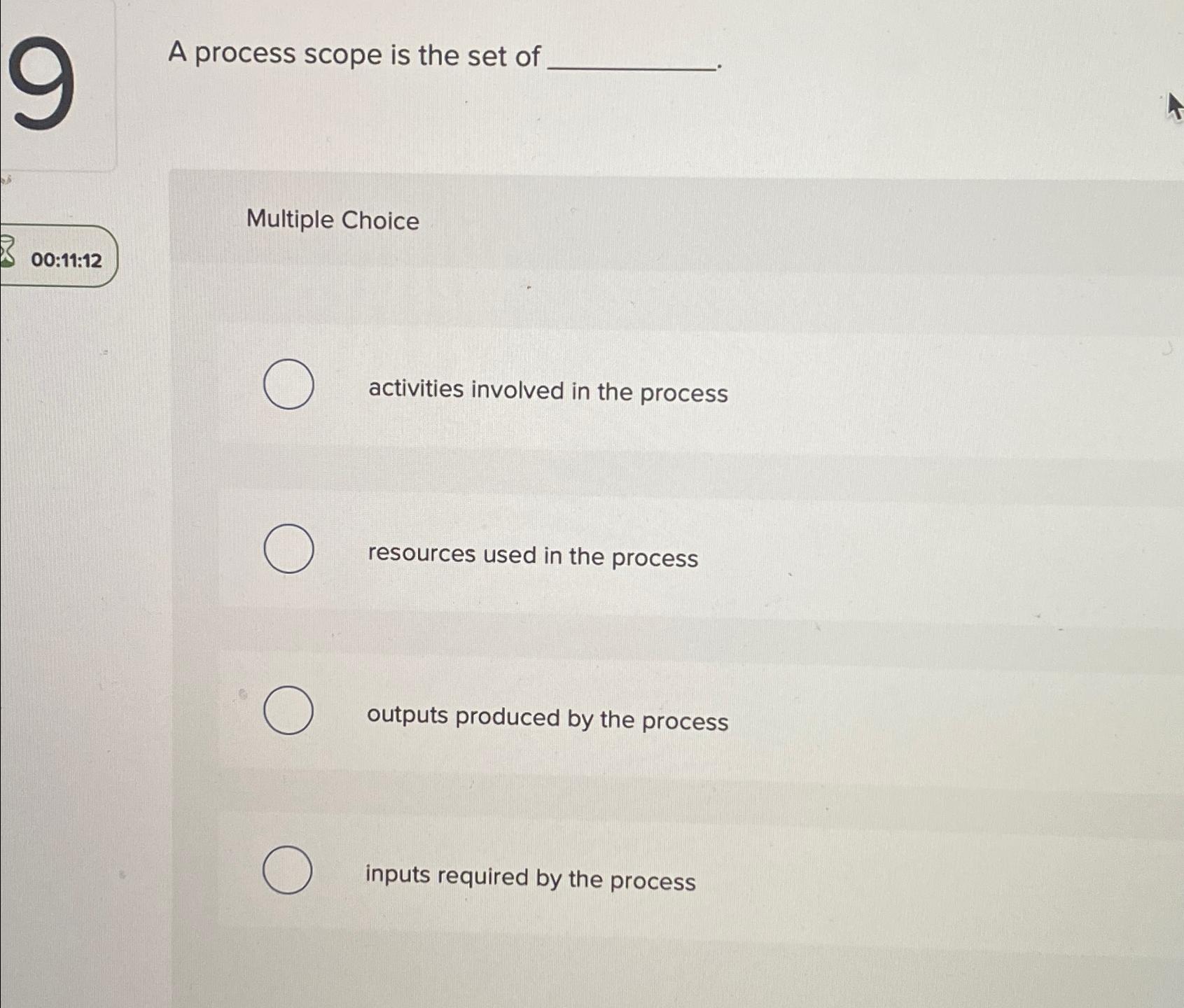 Solved A process scope is the set ofMultiple | Chegg.com