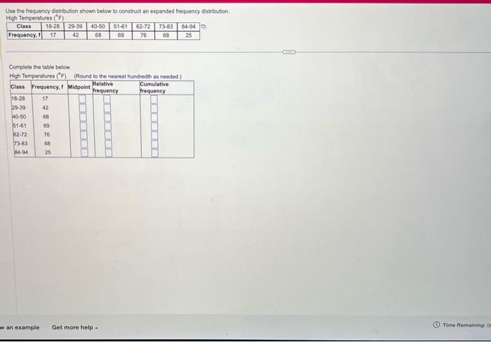 Solved Use the trequency distribution shown below to | Chegg.com
