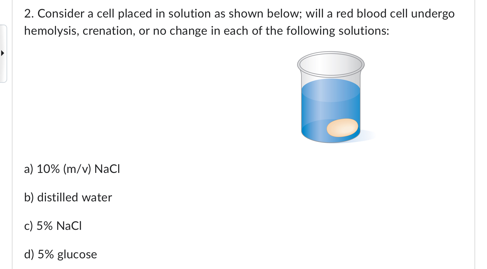 Solved Consider a cell placed in solution as shown below; | Chegg.com
