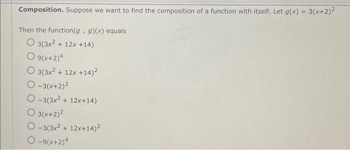 Solved Composition. Suppose we want to find the composition | Chegg.com