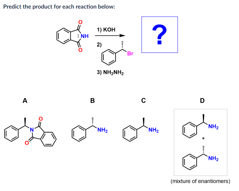 Solved Predict the product for each reaction | Chegg.com
