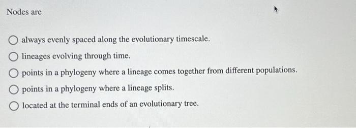 Solved Nodes are always evenly spaced along the evolutionary | Chegg.com