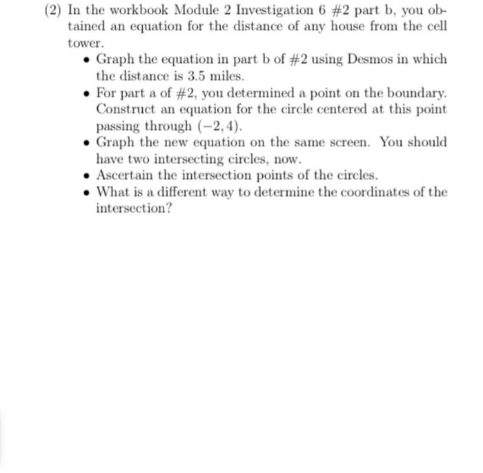 Solved Precalculus The Distance Formula 2. Consider a cell | Chegg.com