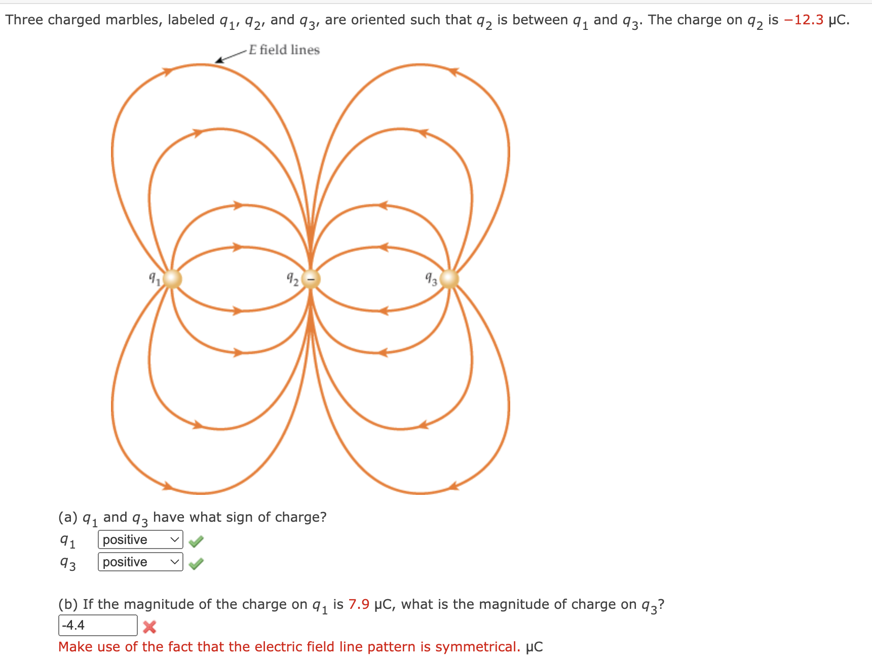 Solved Three charged marbles, labeled q1,q2, ﻿and q3, ﻿are | Chegg.com