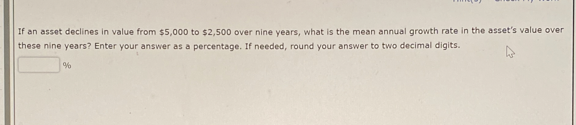 Solved If an asset declines in value from $5,000 ﻿to $2,500 | Chegg.com