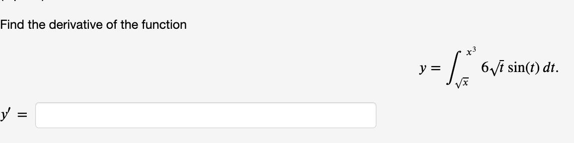Solved Find the derivative of the | Chegg.com