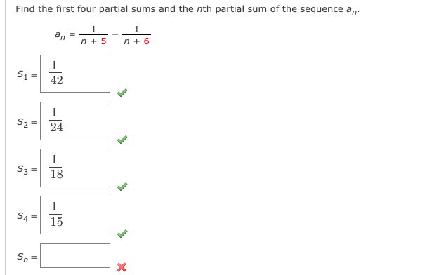 Find The First Four Partial Sums And The Nth Partial 