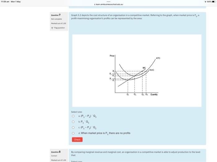Solved Graph 5.2 depicts the cost structure of an | Chegg.com