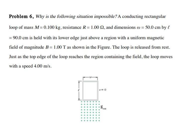 Solved Problem 6, Why is the following situation impossible? | Chegg.com